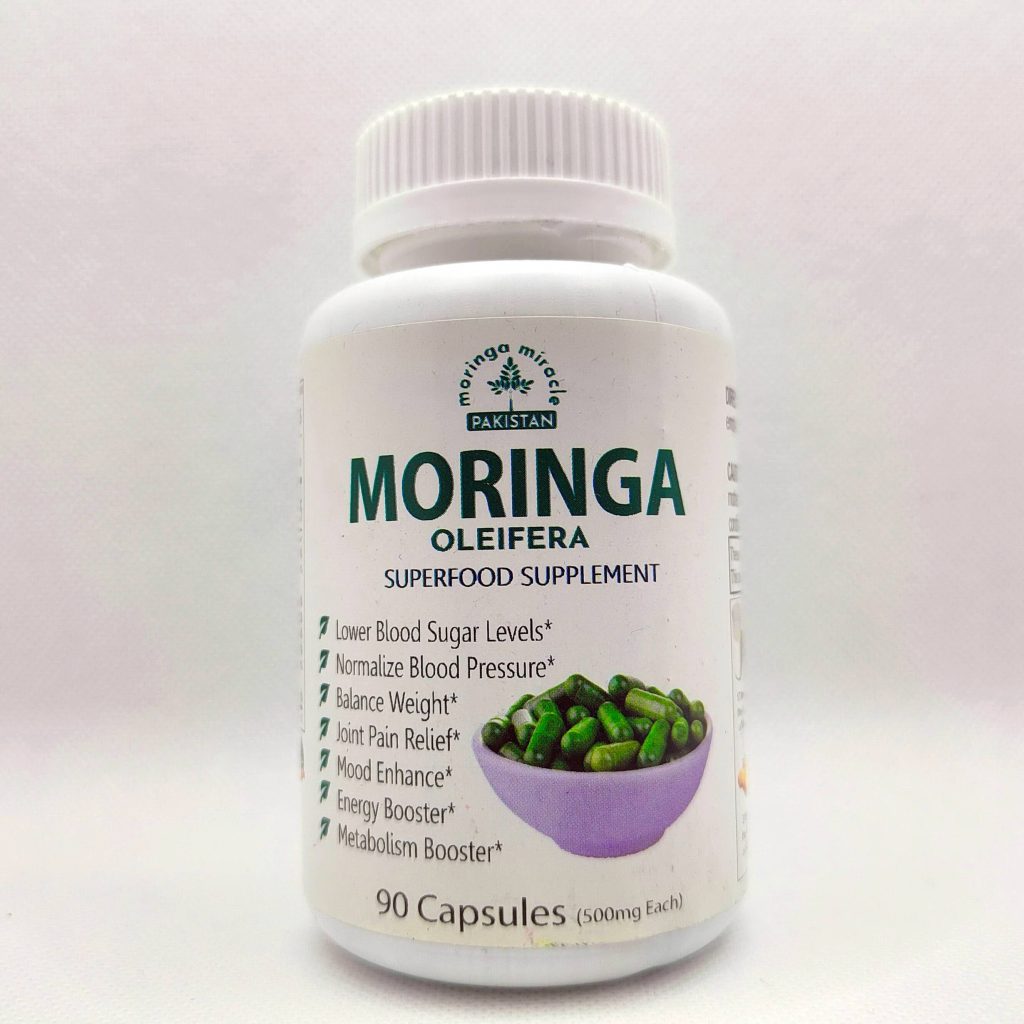 Moringa Leaf Extract 90 Capsules Bottle - Balance Blood Sugar ...