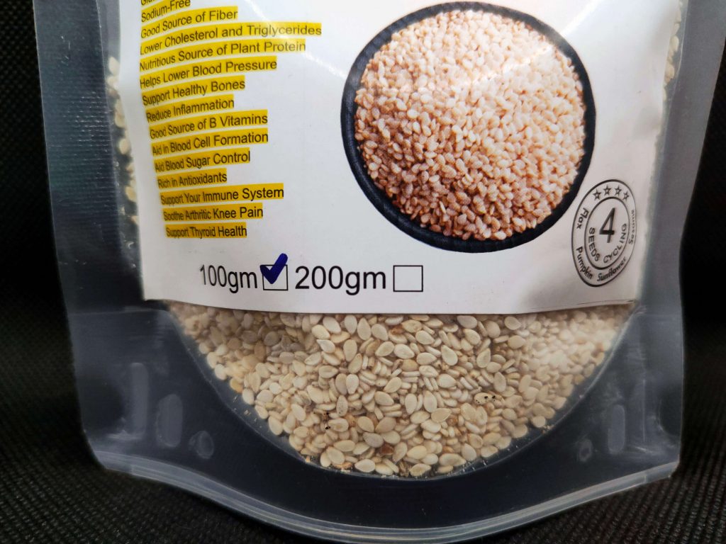 Sesame Seeds (White) Boost Immunity ,Weight Loose 100gm Pack | Moringa ...
