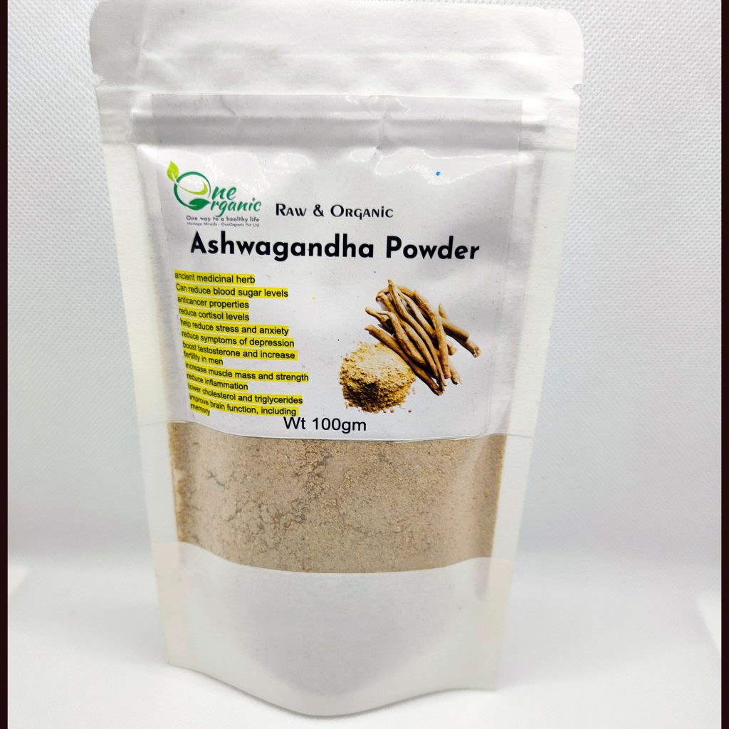 Ashwagandha Powder 100gm | Moringa Miracle - OneOrganic
